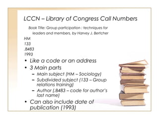 BH library guide - catalogs | PPT