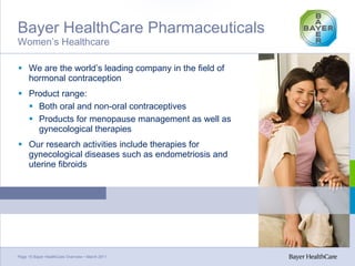 Bayer HealthCare Overview | PPT