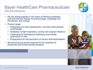 Bayer HealthCare Overview | PPT