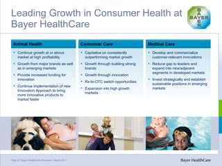 Bayer HealthCare Overview | PPT