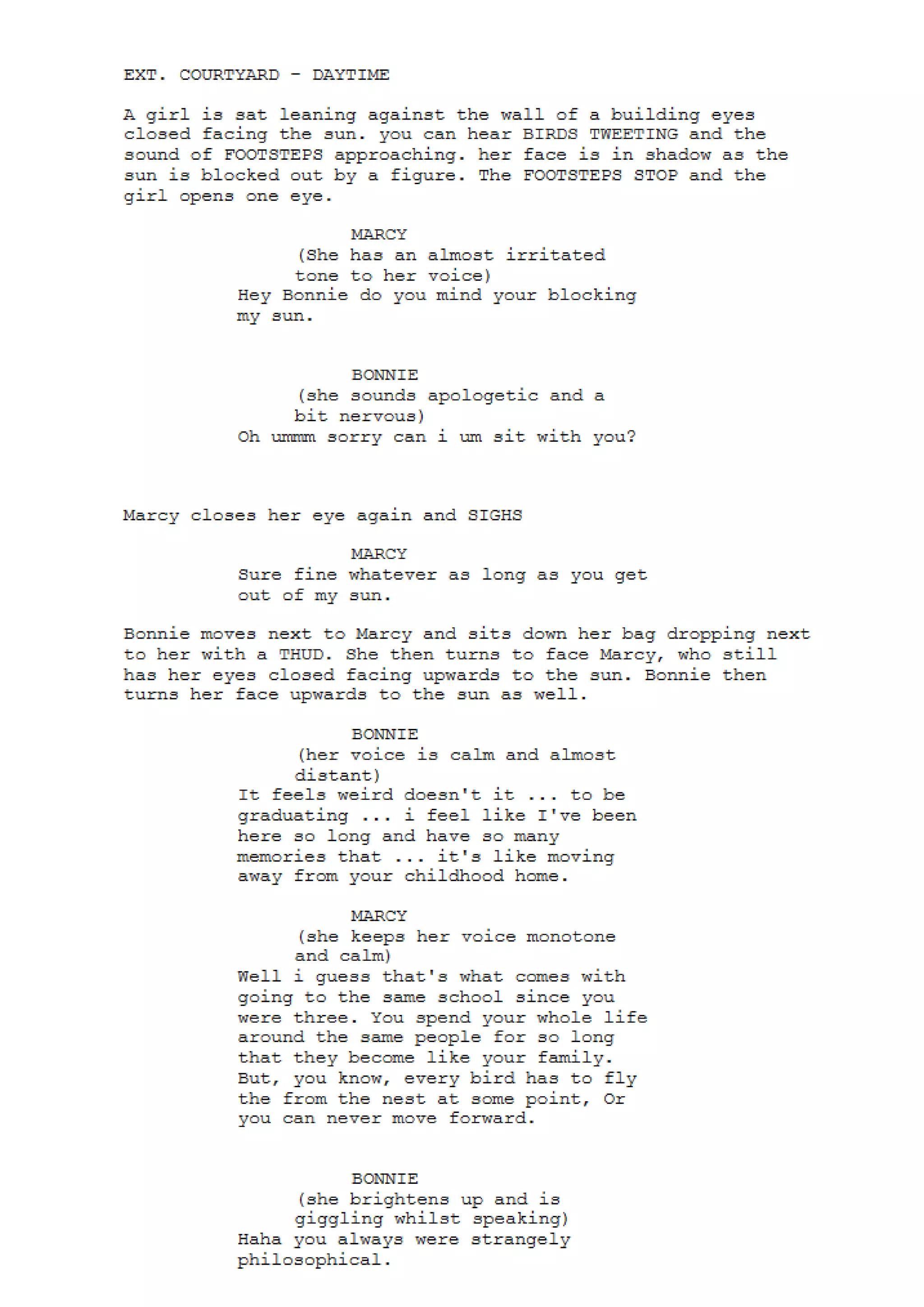 Bh cutscene script finished | PDF