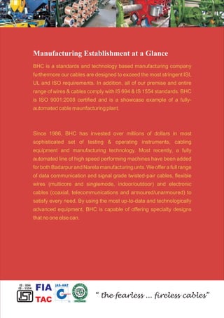 Information About Batra Henlay Cables | PDF