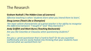 Ben Howard and Deborah Plowright - Checking for Understanding | PPT