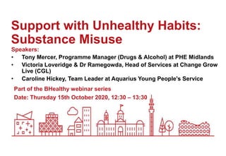 B Healthy Substance Misuse | PPT