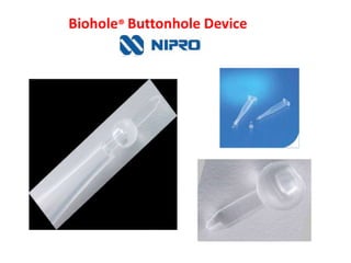 Bioholes® for buttonholing in Dialysis | PPT