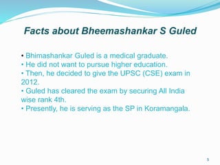 Bheemashankar S Guled Biography | PPT