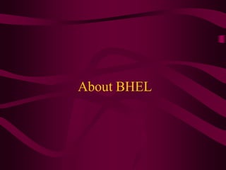 Bhel | PPTX