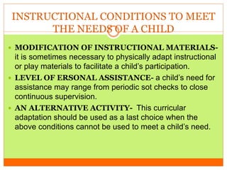 Accommodating All Children in Early Childhood Setting (Sped) | PPT