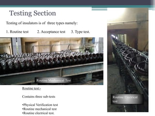 Manufacturing and testing of Insulators at BHEL Jagdishpur | PPT