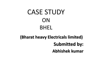 BHEL case study | PPTX