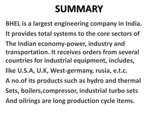 BHEL case study | PPTX