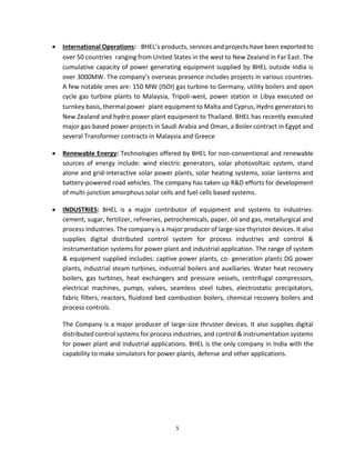 Bhel haridwar new turbine shop | PDF