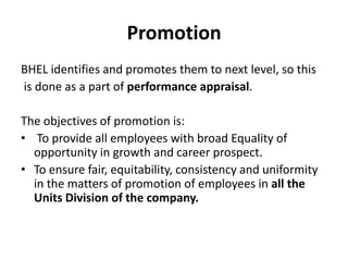 Bhel hr dept by paramesh | PPTX