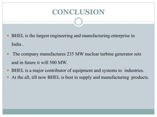 BHEL PPT | PPTX