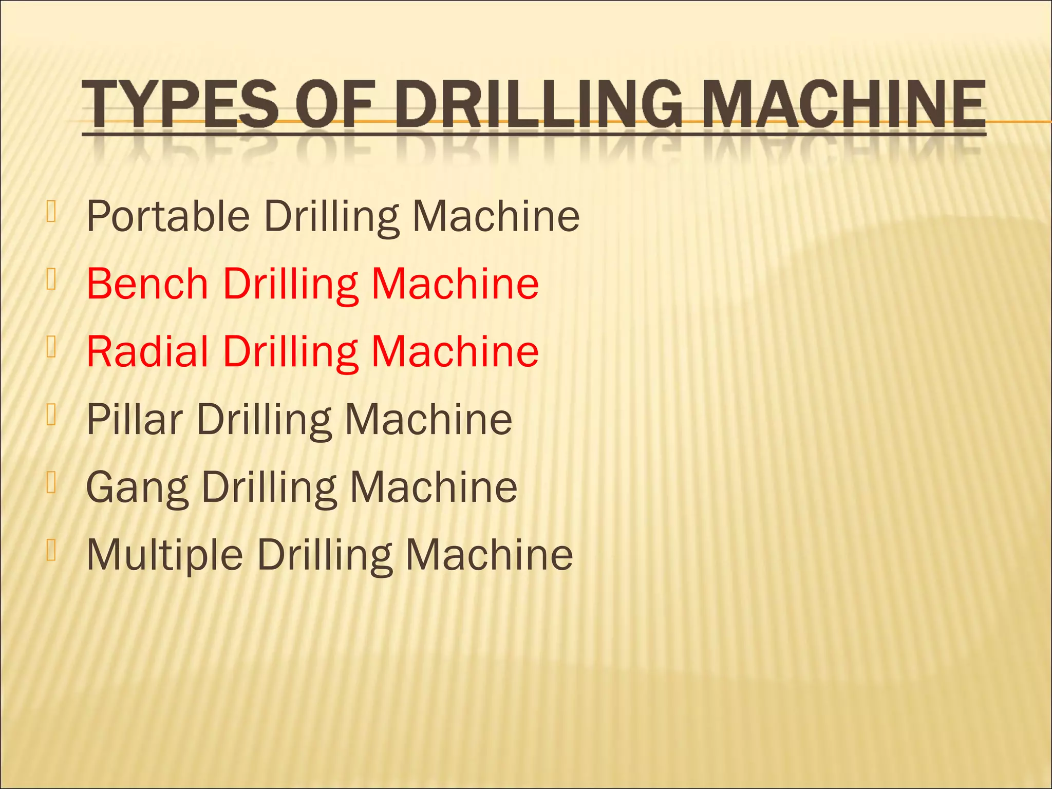 Drilling Machine ppt | PPT