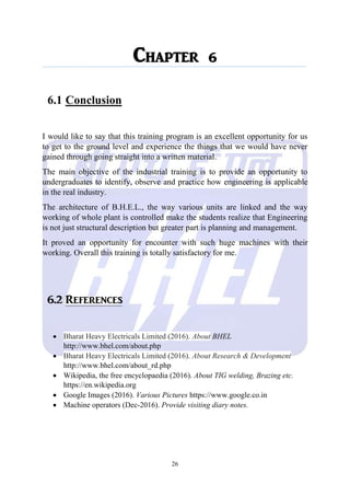 Bhel report block 4 | PDF