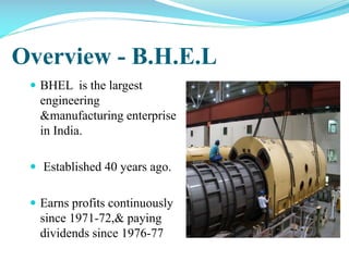 Bhel vocational training | PPTX