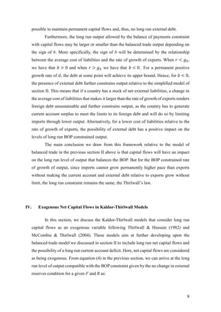 Thirlwall’s Law, External Debt Sustainability and the Balance of ...