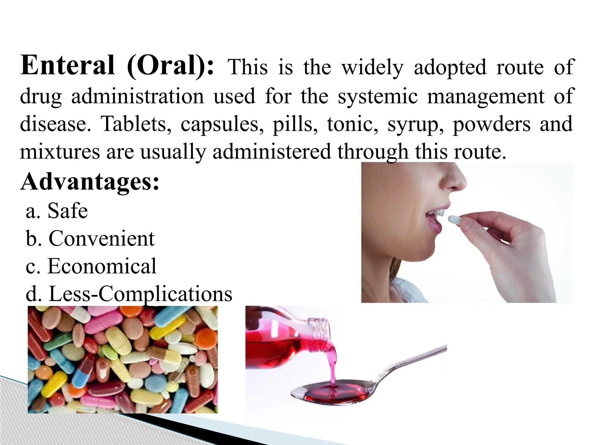 Traditional and Modern Routes of Drug Administration | PPTX