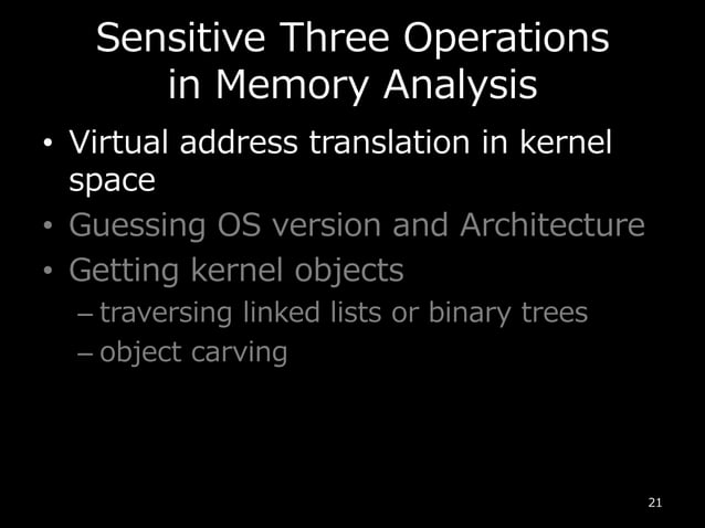 One-Byte Modification for Breaking Memory Forensic Analysis | PPT