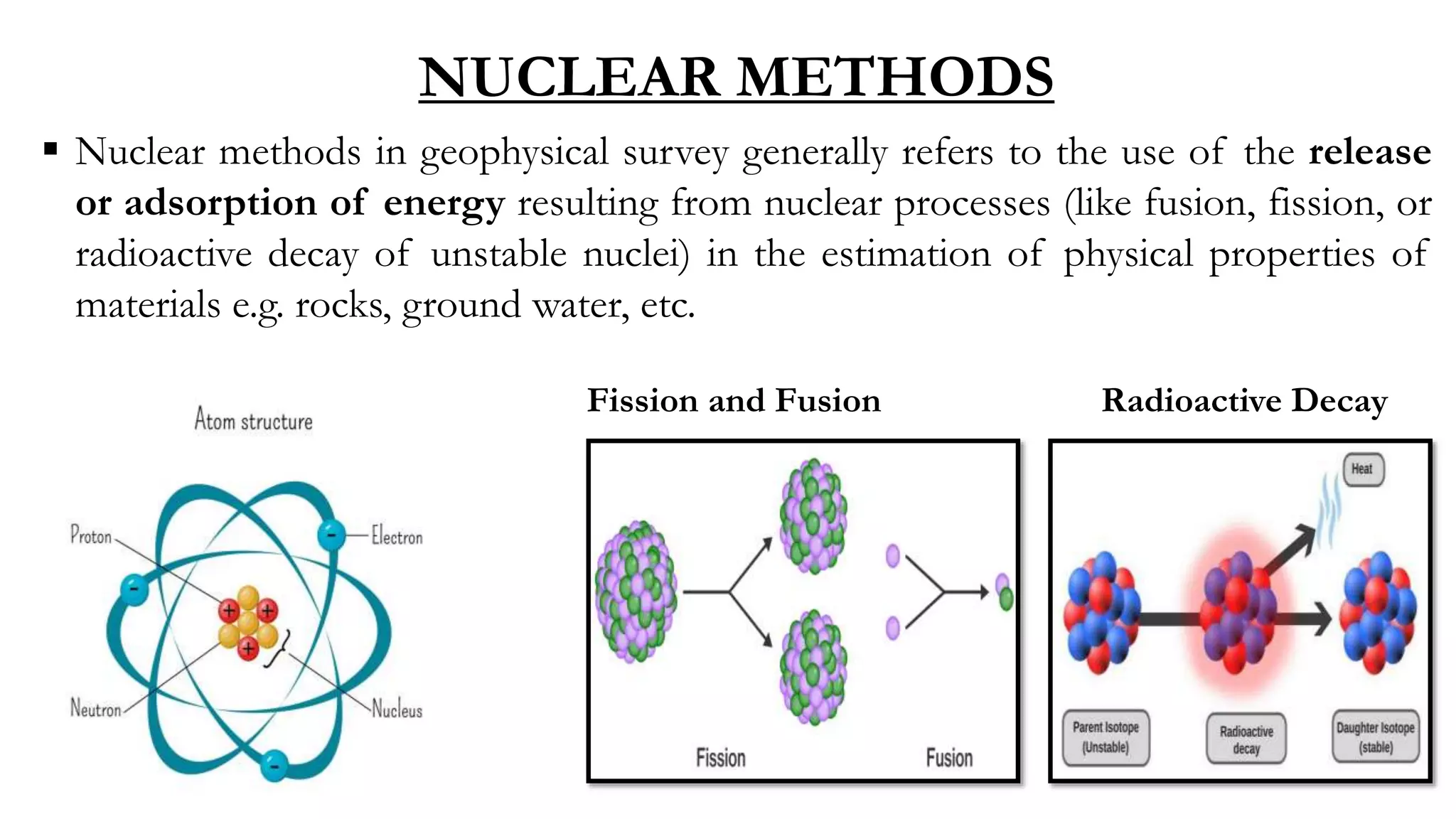 Nuclear Methods and Radiometric Logging | PPTX