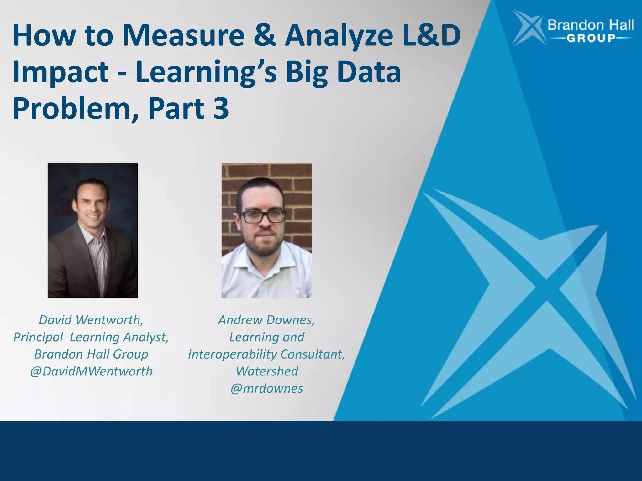 How to Measure & Analyze L&D Impact - Learning’s Big Data Problem, Part ...