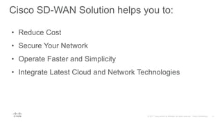 Cisco Connect 2018 Indonesia - next-gen cisco sd-wan architecture | PPTX