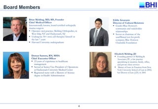 Bhi corporate overview financial projections june 30 2020 | PPTX ...