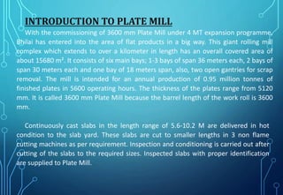 Bhilai steel plant plate mill & mars 1 | PPTX