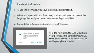 Bhim(Bharat Interface for Money) | PPTX