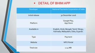 Bhim(Bharat Interface for Money) | PPTX