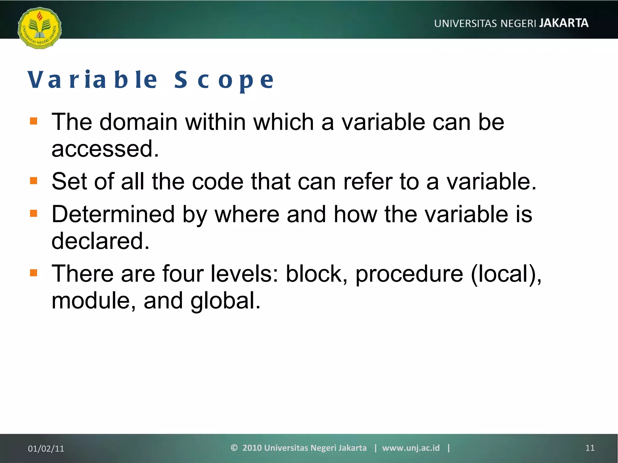 Pemrograman komputer 3 (representasi data) | PPT | Programming Languages | Computing
