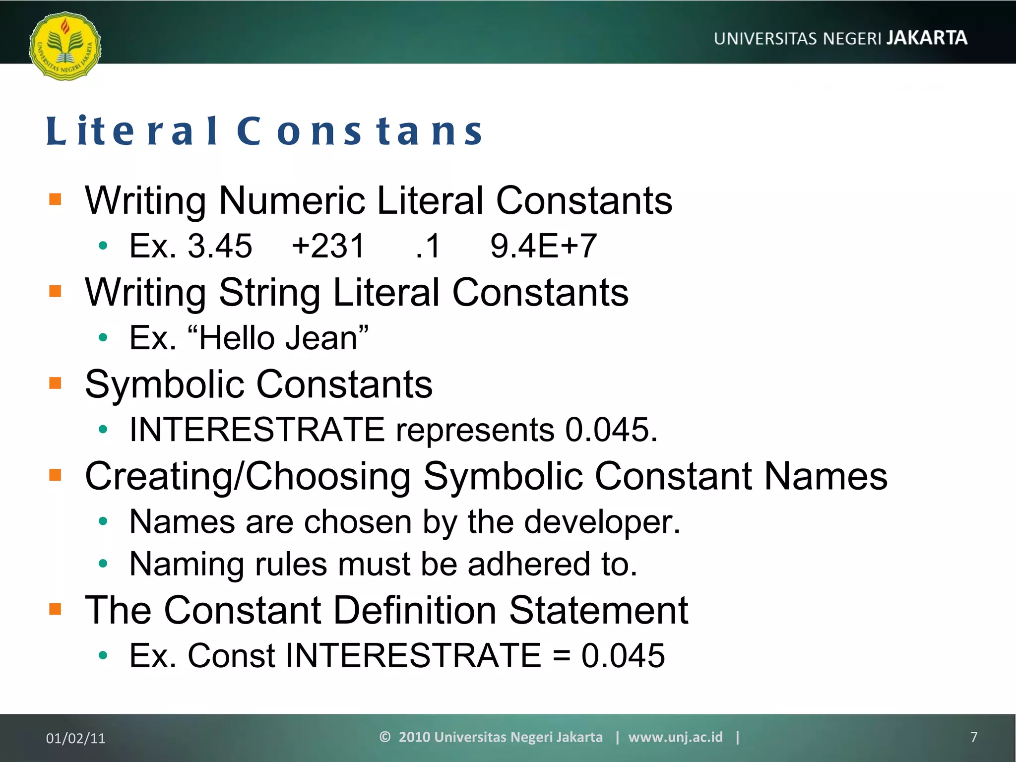 Pemrograman komputer 3 (representasi data) | PPT | Programming Languages | Computing