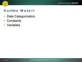 Pemrograman komputer 3 (representasi data) | PPT | Programming Languages | Computing