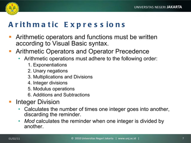 Pemrograman komputer 4 (ekspresi) | PPT | Programming Languages | Computing