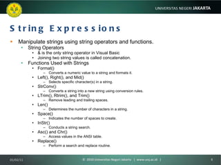 Pemrograman komputer 4 (ekspresi) | PPT | Programming Languages | Computing