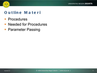 Pemrograman komputer 7 (prosedur) | PPT