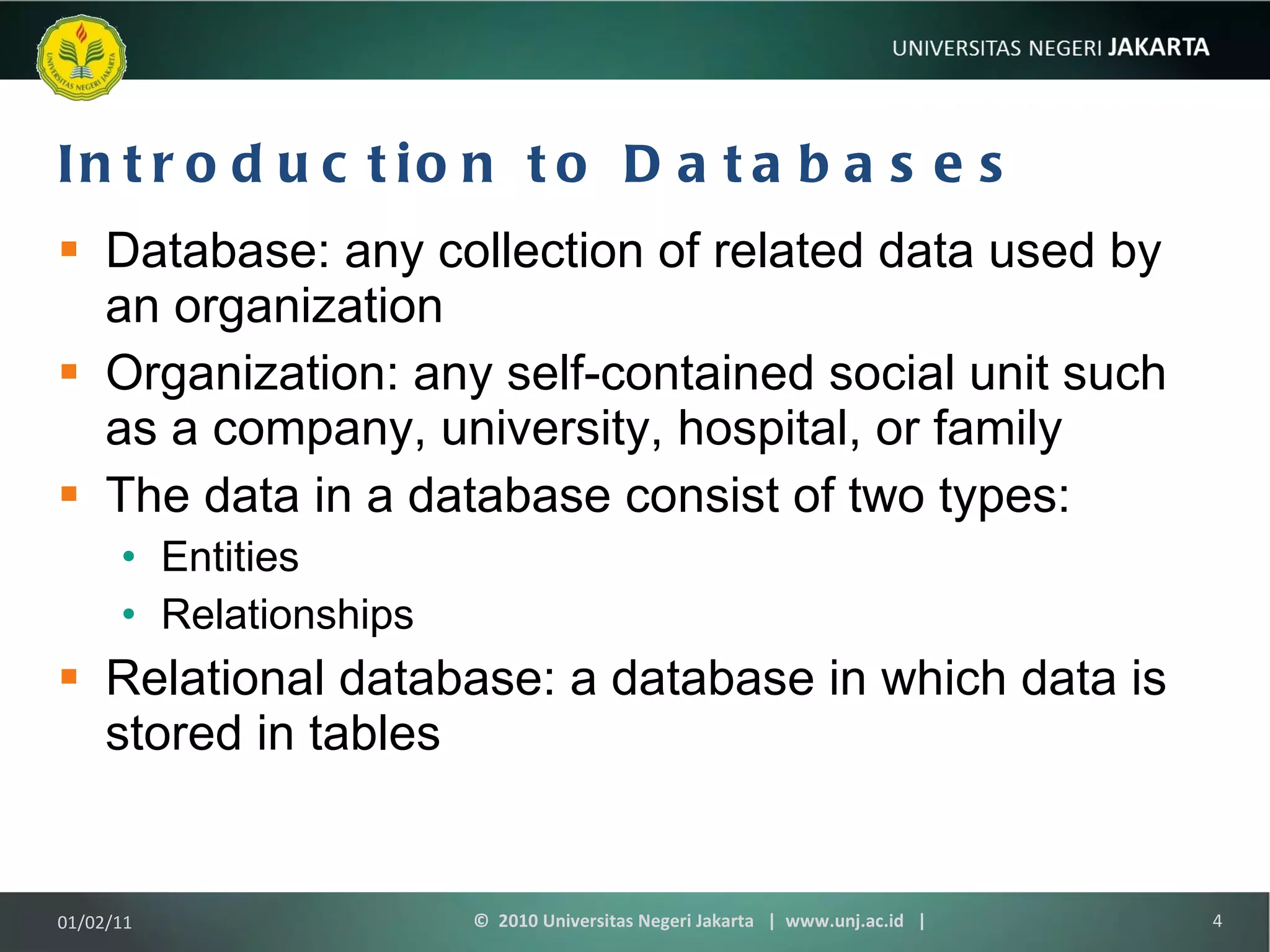 Pemrograman komputer 9 (database) | PPT