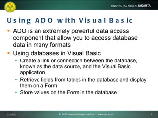 Pemrograman komputer 9 (database) | PPT