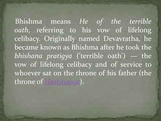 Bhishma | PPTX