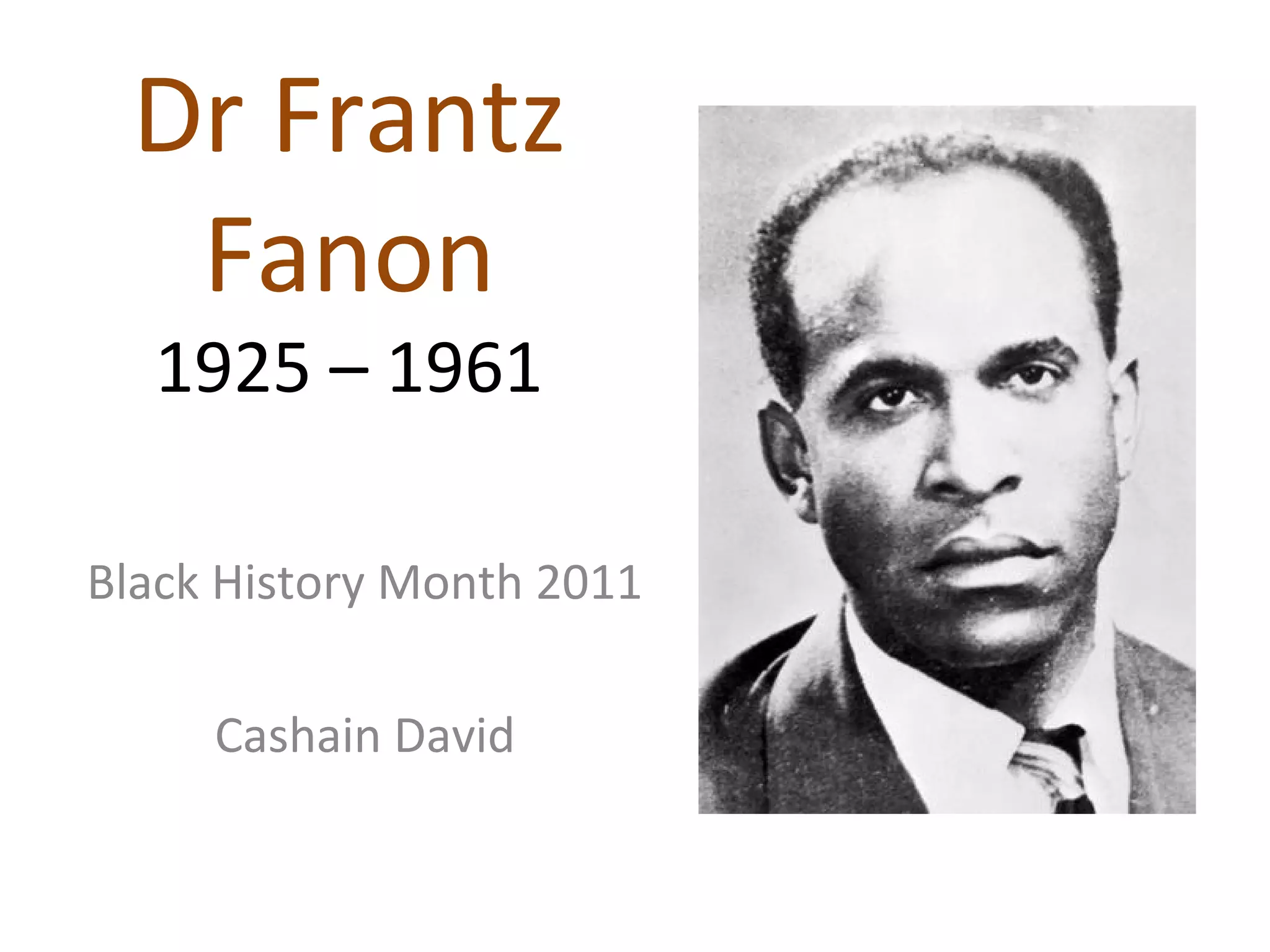 Bhm franz fanon | PPT