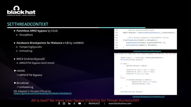 Unmasking the Dark Art of Vectored Exception Handling: Bypassing XDR ...