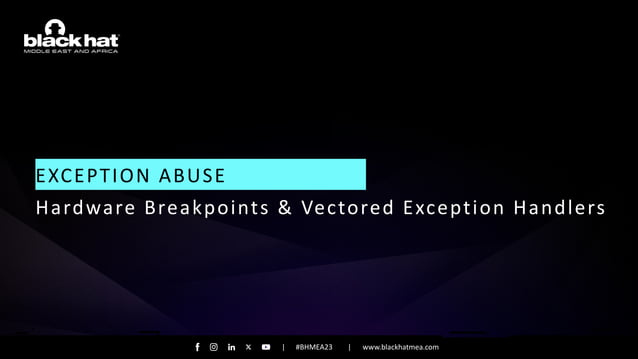 Unmasking the Dark Art of Vectored Exception Handling: Bypassing XDR ...