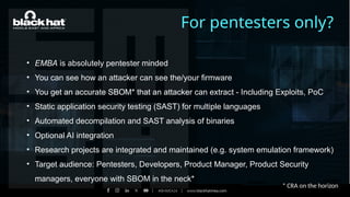 EMBA - BlackHat Middle East and Africa 2024 | PPT