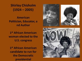 Black History Month Presentation (Women in History) | PPTX