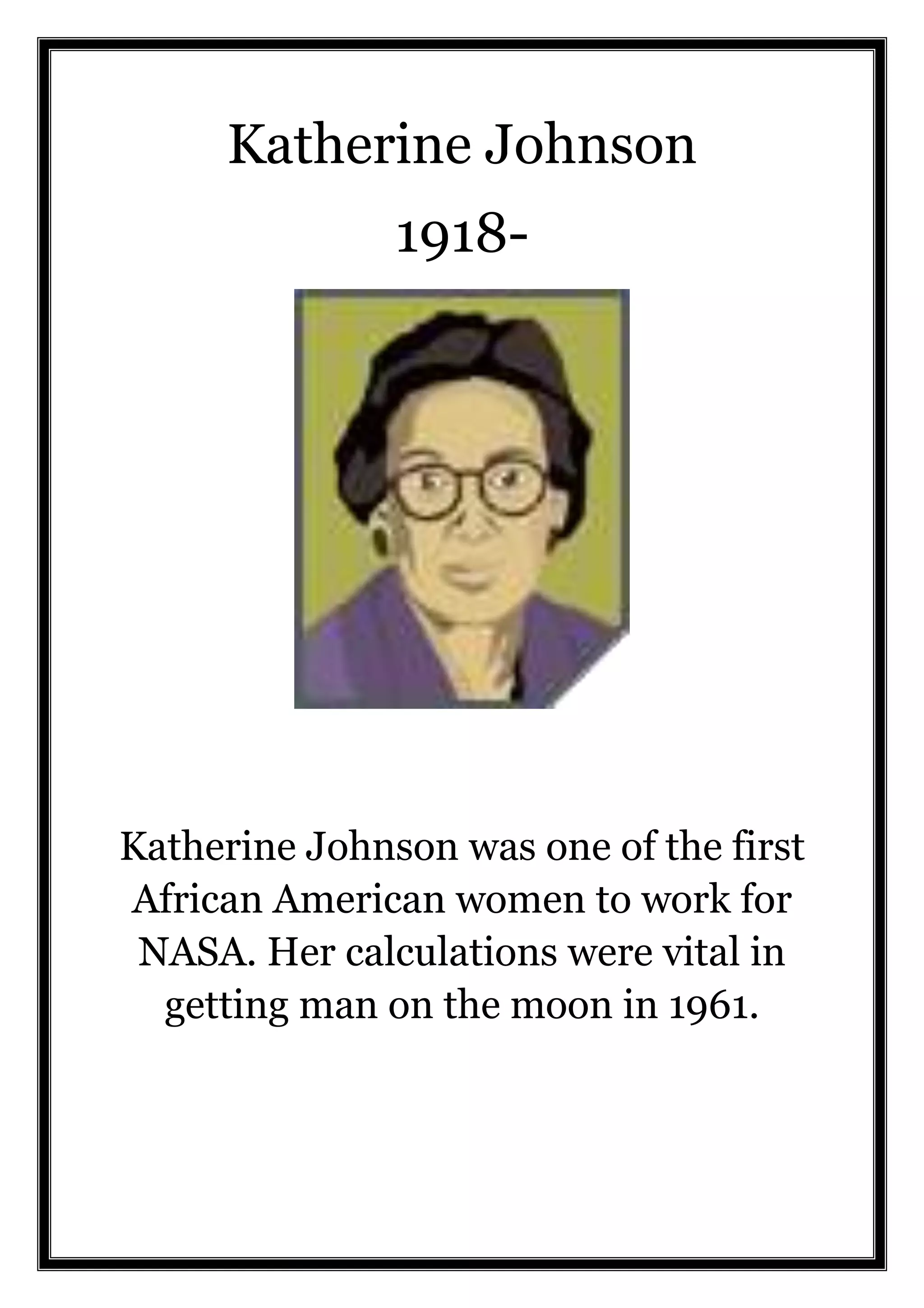 Bhm science display famous black scientists | DOCX