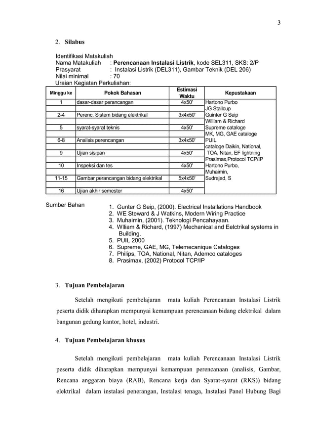 Bhn ajar-peerencanaan-inst-listrik | PDF