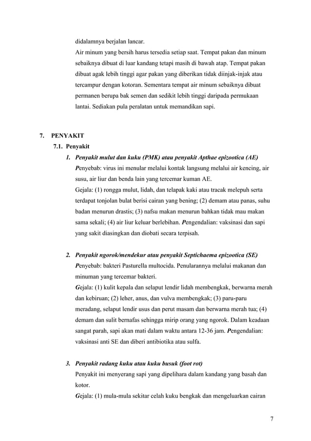 Budidaya Sapi Potong | PDF