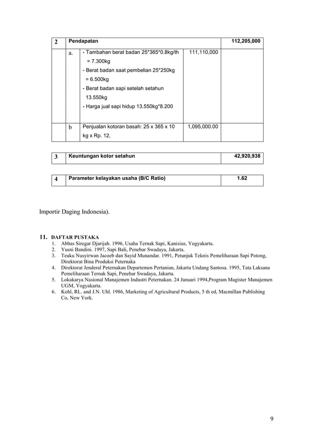 Budidaya Sapi Potong | PDF