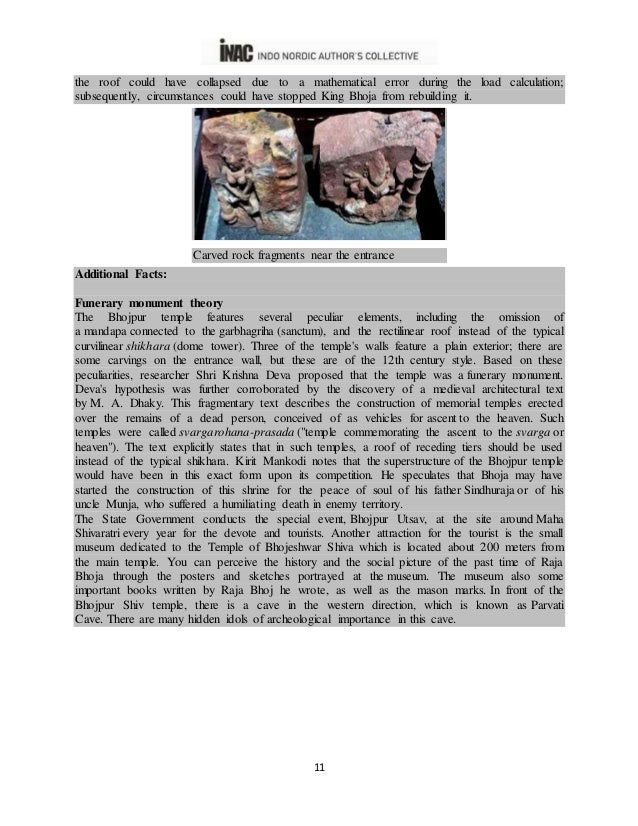 Bhojeshwar temple is an unsolved mystery | DOCX